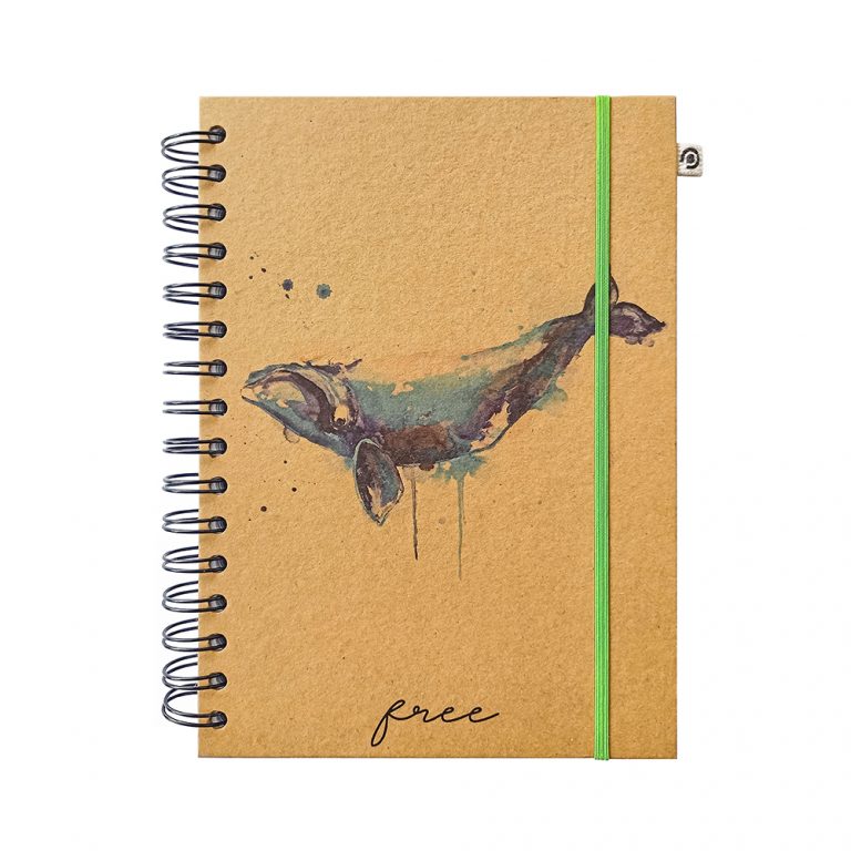 Lined notebook WHALE - Paperclip-store